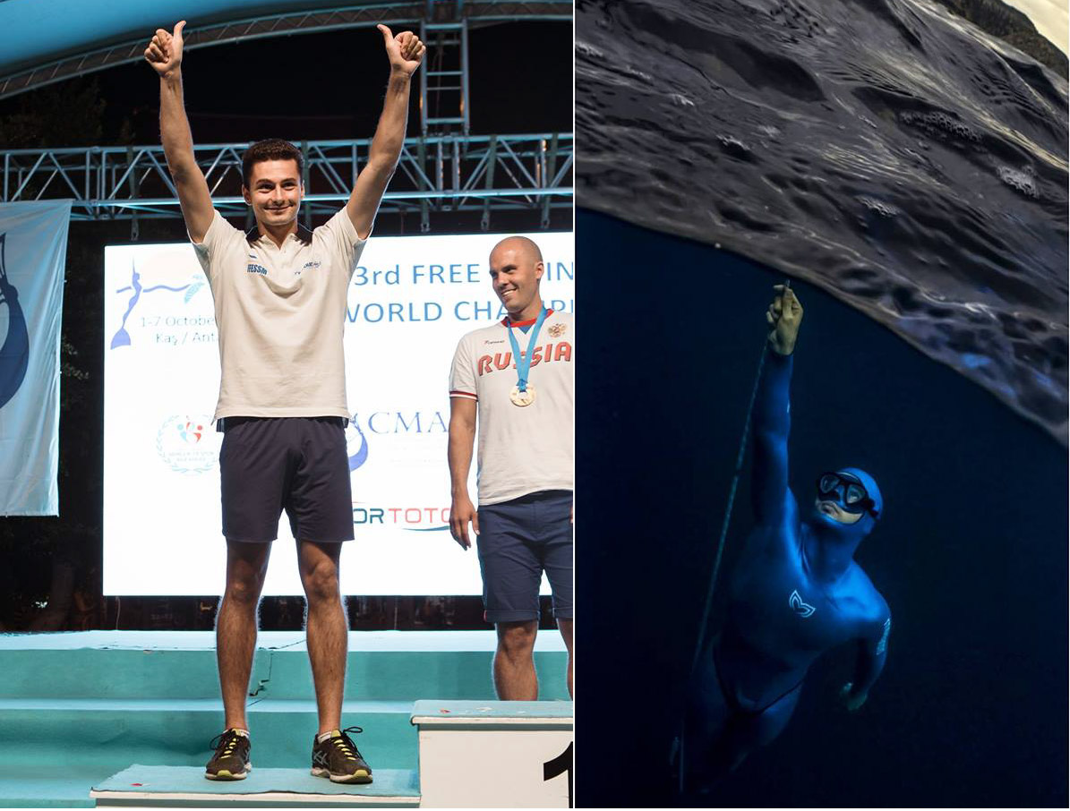 Arnaud Jerald plonge à 101m en apnée - Ride And Slide